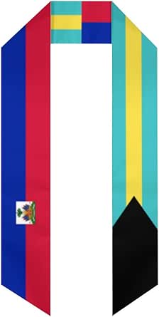 Amazon.com: Generic Graduation Stole Shawl Vintage Haiti Haitian ...