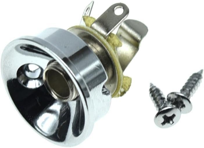 Amazon.com: Dopro Chrome Electric Guitar Jackplate Metric Brass ...