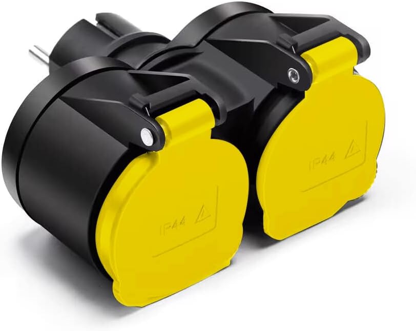 RAVPHICS Doppelstecker für Steckdose Außen, Doppelsteckdose Wasserdicht ...