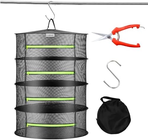 Amazon.com: Herb Drying Rack Hanging w/ Tag Labeling System - 6 Layer ...