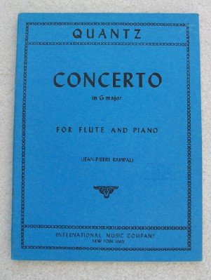Quantz: Concerto in G major for Flute and Piano: Johann Joachim Quantz ...