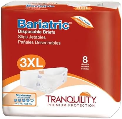 Amazon.com: Attends Bariatric Incontinence Disposable Briefs, 5X-Large ...