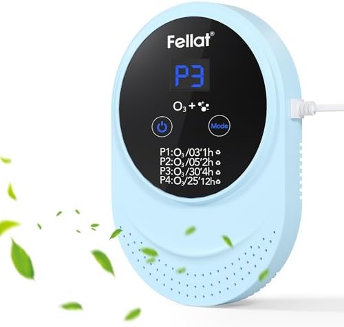 Amazon.com: FELLAT Ozone Machine Odor Removal for Home & Pets, 99% Cat ...