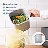 Amazon.com : Blue Ginkgo Kitchen Compost Bin [2.6L / 0.69 GAL] – Filter ...