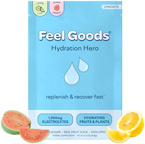 Amazon.com: Feel Goods Hydration Hero - 1,000 mg de electrolitos en ...