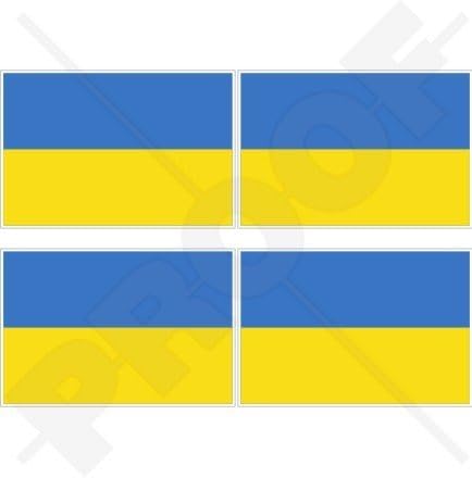 Amazon.com - Ukraine Flag Vinyl Stickers Set of 8 - Ukraine No war ...