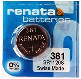 Amazon.com: Renata Batteries 381 Watch Battery (5 Pack) : Health ...
