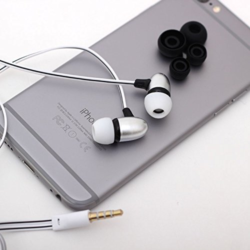 Sibyl Stylish Metal White Black in-Earphones : Amazon.in: Electronics