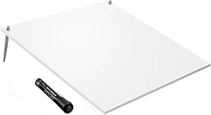 Amazon.com : Desk Dry Erase Board with Erasable Marker | White, Black ...