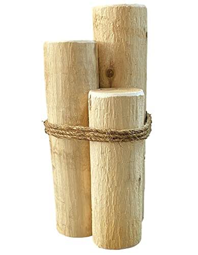 Amazon.com: Cedar Wood Piling Pier Post 18" Tall W Rope Attached ...