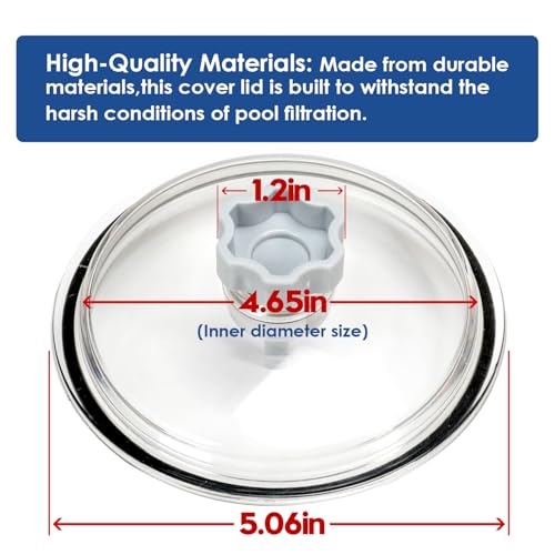 3 O-Rings Pool Leaf Trap Cover Lid Compatible with Intex 12 Inch Sand ...