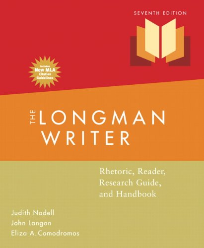 Amazon.com: The Longman Writer: Rhetoric, Reader, Research Guide, and ...