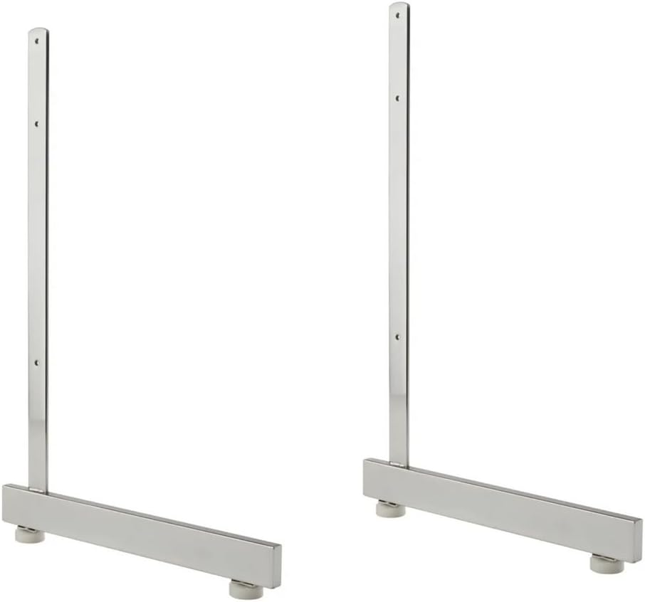 Pair of L-Legs for Grid Mesh Panel - 505mm Height, Chrome Finish ...