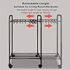 Amazon.com: Floor Telescopic Pants Rack with Hangers and Wheel, Multi ...