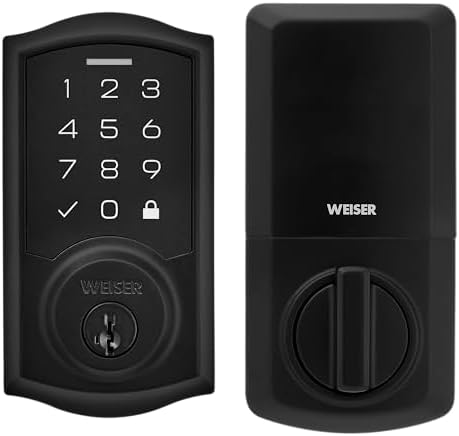 Weiser Powerbolt 2 Brass Keyless Entry Door Lock/Deadbolt Lock, Single ...