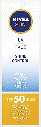 Nivea Sun UV Sunscreen Face Shine Control Cream for Mat Look SPF50 ...