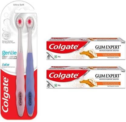 Buy Colgate GUM EXPERT TOOTHPASTE - 80G - PACK OF 2 AND GENTLE ULTRA ...
