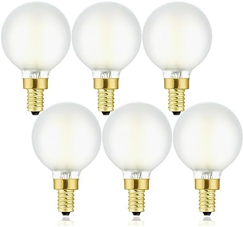 Leools Dimmable g16.5 led Frosted Bulb e12 g16 1/2 led Candelabra Bulb ...