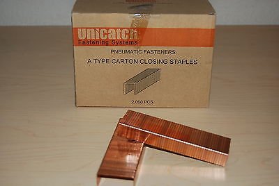 1 Box 1-3/8"x 5/8" Carton Closing Copper Box Staples 2000 for all A ...