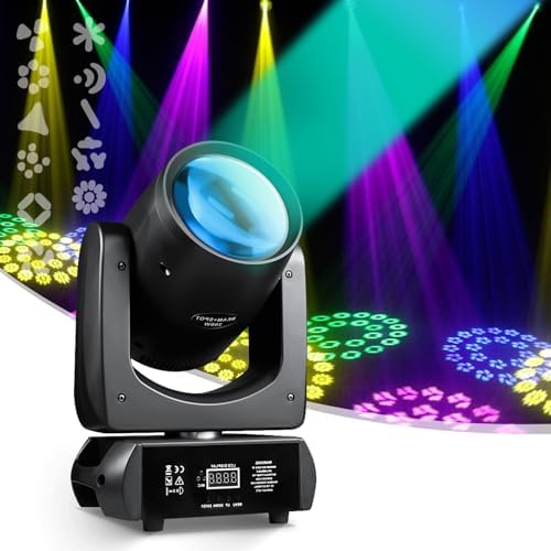 Amazon.com: Moving Head DJ Lights 200W LED Stage Light Beam Spot 24 ...