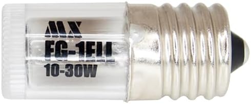 Amazon | マクサー電機 従来品より 約3倍 長持ち 長寿命 グロー球 E形 FG-1E 2個パック 10~30W 用 口金 E17 (ネジ式) 2個入×1 (簡易包装) | マクサー ...