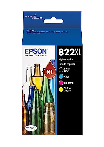 Epson 822 DURABrite Ultra Ink High Capacity Black & Color Cartridge ...