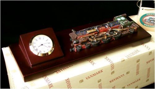 Amazon.com: 1920's Steam Train Clock Mounted On Wood: Wall Clocks: Home ...