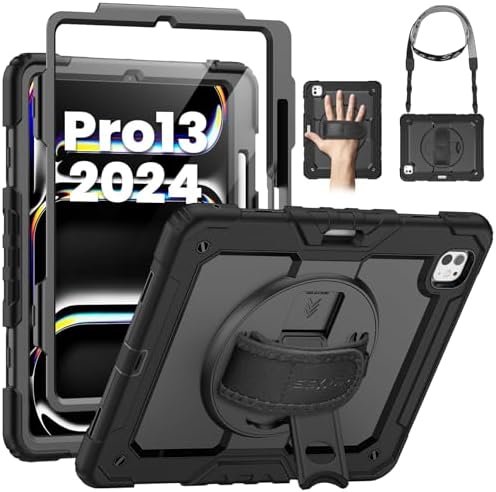 BRAECN iPad Pro 13 Inch Case M4 (2024), Heavy Duty Rugged Protective ...