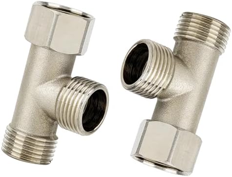 Amazon.com: 2Pack G3/8” Water Line Adapter Splitter Tee Valve ...