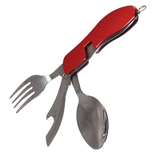 FLYTOP Travel Cutlerry Set, 4 in1 Foldable Spoon Fork Set Pocket Size ...