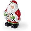 Amazon.com: Spode Christmas Tree Black & White Santa Candy Jar - 8-Inch ...