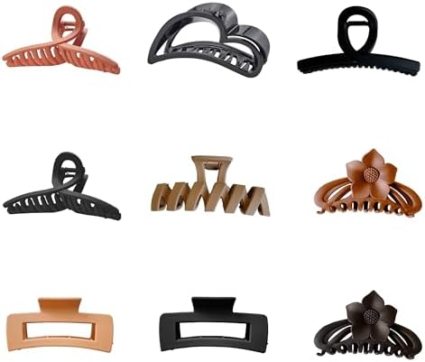 Amazon.com: 8 Pack Large Claw Clips for Women Thick Hair, Strong Hold ...