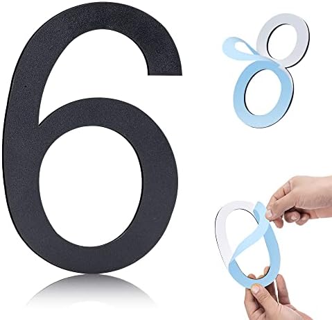 Amazon.com: 6 Inch Self-adhesive House Numbers,Stainless Steel House ...