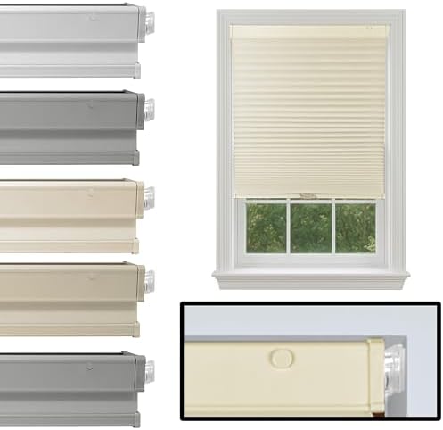 Amazon.com: BlindsAvenue Cordless Cellular Shades, Tension Mount, No ...