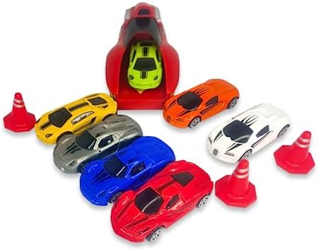 Sanghariyat® Big Size Rapid Launcher Car Set Play Set Toy with 7 Die ...