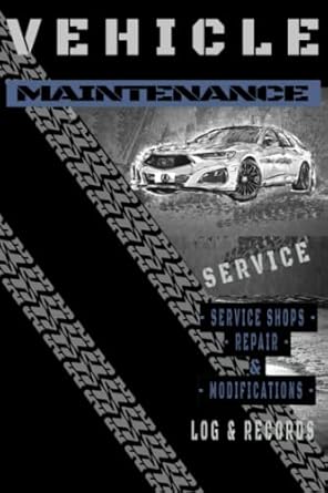 Vehicle Maintenance/Service & Modifications Log Book (light blue ...