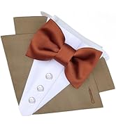 Amazon.com: Custom-Fit Dog Tuxedo with Bow Tie & Lapel Uncut Cham ...