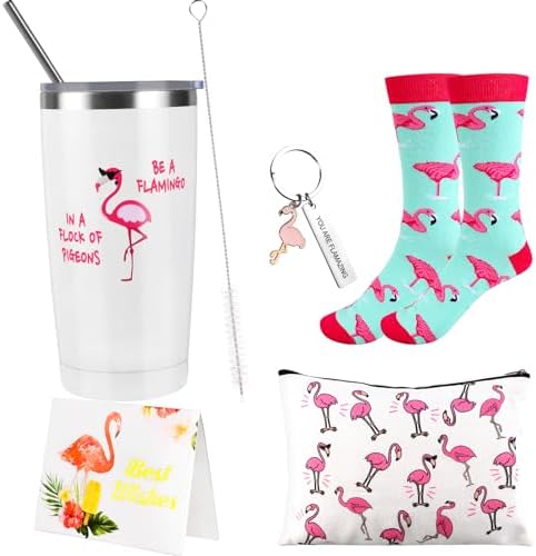 Amazon.com | 5 Pcs Flamingo Gifts for Women Including Flamingo ...