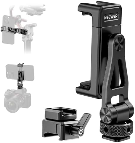 Amazon.com : NEEWER Metal Phone Tripod Mount with Cold Shoe Mount ...
