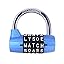 Black Gym Lock - 5 Letter Word & 5 Digit Combination Lock - Safety ...