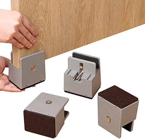 Ezprotekt Adjustable 2 Inch Chair Risers with Screw Clamp, Heavy Duty ...