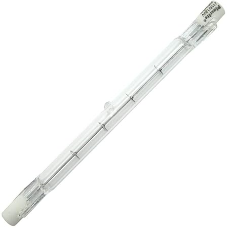 Plusrite 3351-150 Watt Halogen Light Bulb - T3 - R7s Base - Clear ...