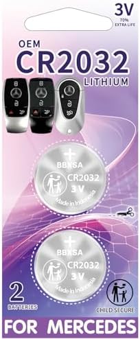 Amazon.com: Key Fob Replacement Batteries for Mercedes-Benz CR2032 (GLE ...
