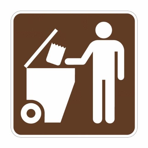 Tapco RS-091 - Letrero de servicio de parques nacionales cuadrado ...