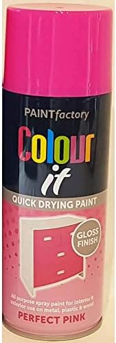 Paint Factory Colour It Quick Drying Spray Paint 400ml Perfect Pink ...