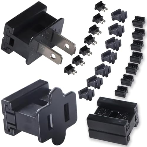 Aniai SPT-1 Vampire Plugs - Female Male and Connector Plugs 24PCS Black ...