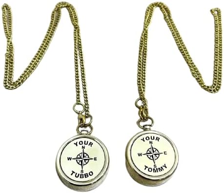 Amazon.com: THOR INSTRUMENTS Your Tubbo Brass Compass Necklace Pair ...