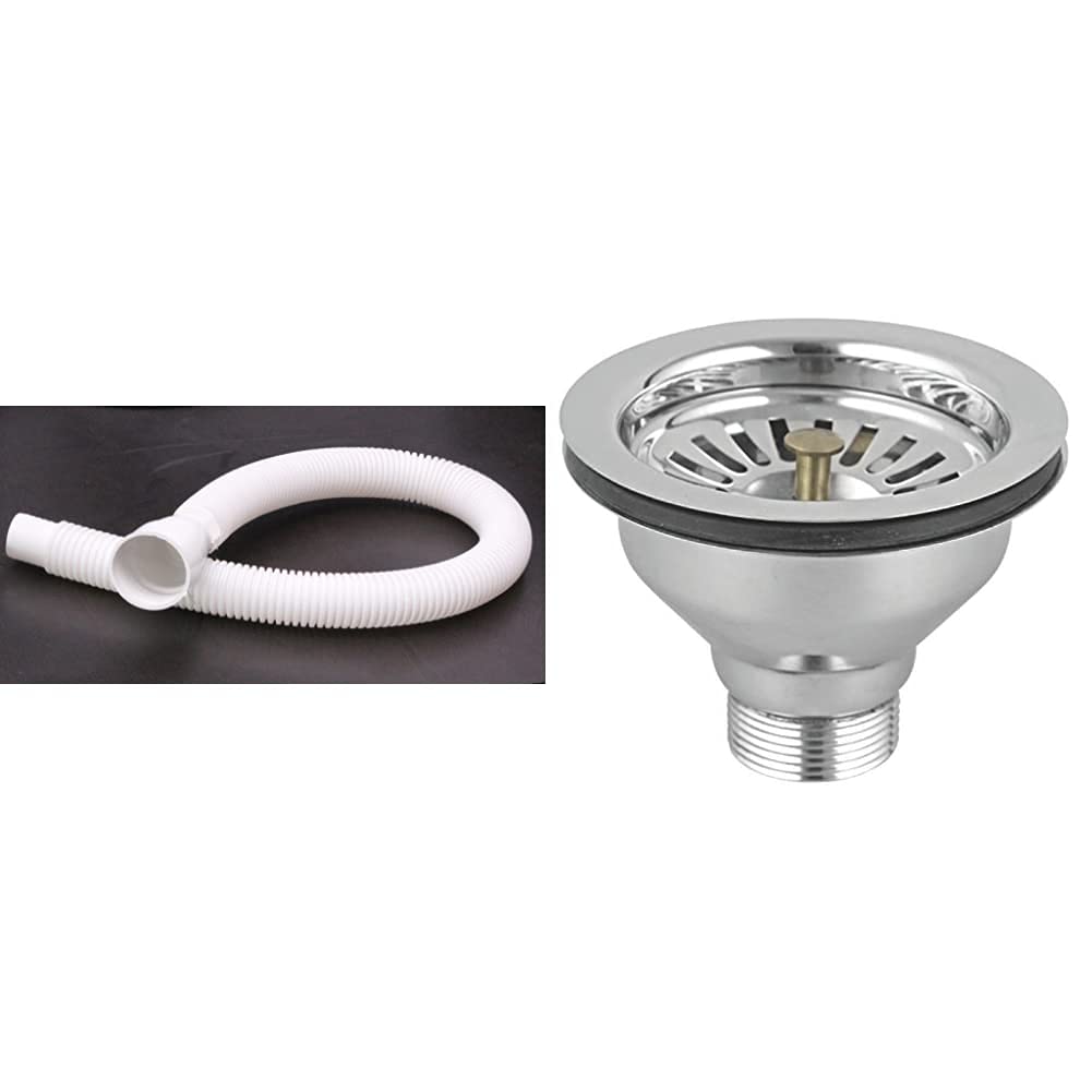 Sbd Flexible Pvc Waste Pipe Drain Hose Outlet Tube Connector ...