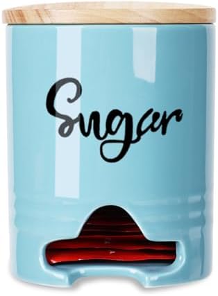 Amazon.com | Farmhouse Sugar Packet Holders with Lid, Ceramic Sugar ...