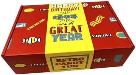 Amazon.com : RETRO CANDY YUM ~ 1965 60th Birthday Nostalgic Candy Gift ...
